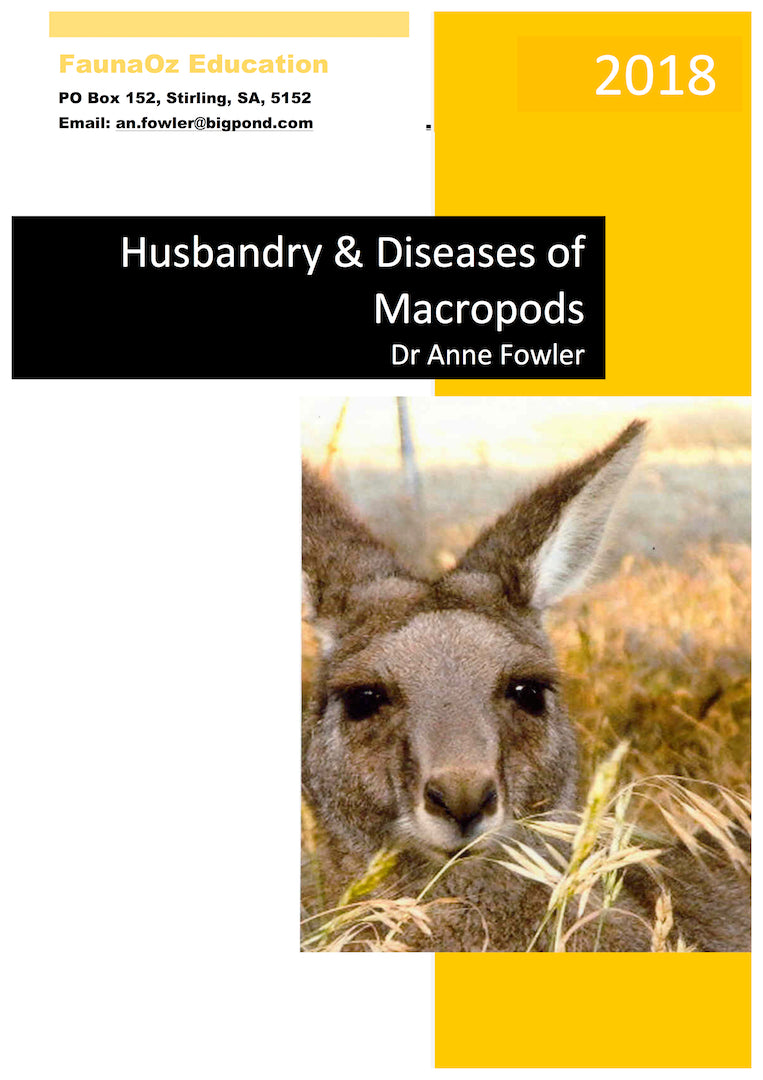 Husbandry & Diseases of Macropods (9th Edition, 2020), Dr Anne Fowler ...
